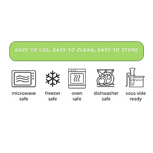 3R Reusable Silicone Food Bags with 100% Leak Proof,Silicone Bags Microwave safe, Freezer Safe & Dishwasher Safe , 2 Large) & Self Standing, Hook For Easy Hanging (White)