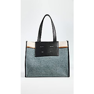 Proenza Schouler White Label Women's XL Morris Canvas Tote, Blue, One Size