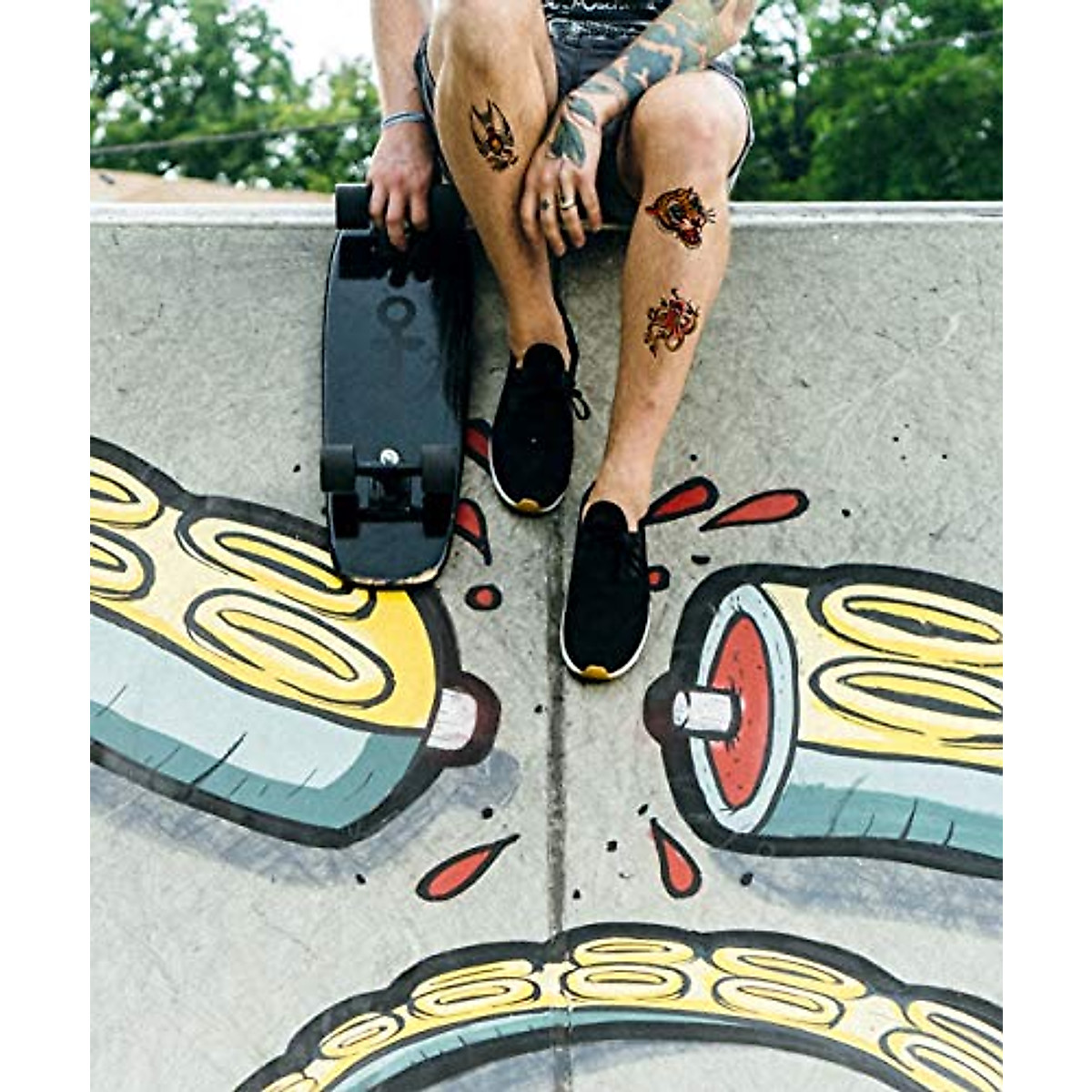 Tatsy Temporary Tattoo Set - 47 Unique Designs