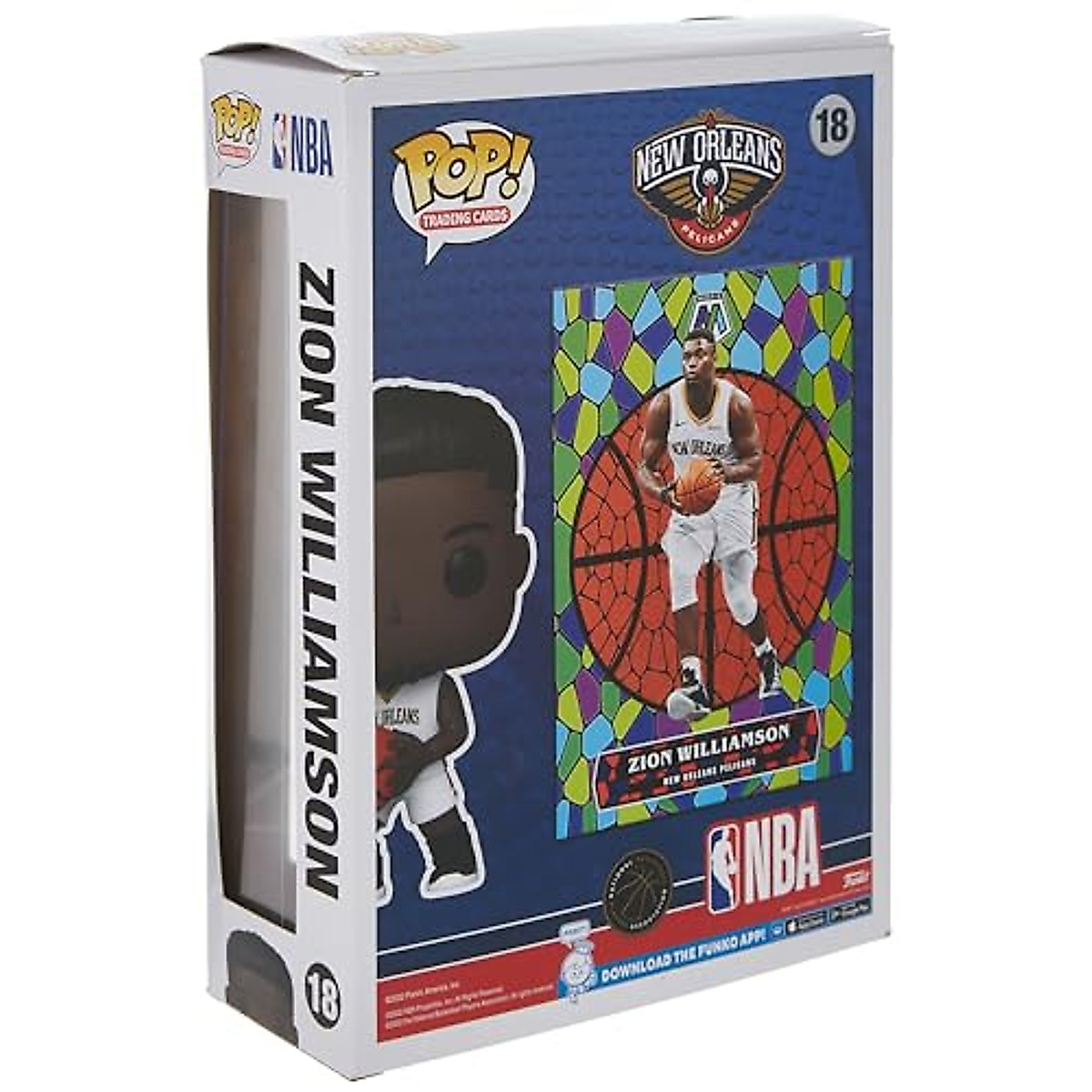 Funko Pop! Trading Cards: NBA - Zion Williamson, New Orleans Pelicans (Mosaic)