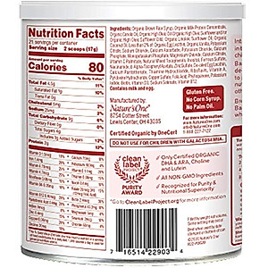 Baby's Only Organic LactoRelief with DHA & ARA Toddler Formula, 12.7 Oz (Pack of 1) | Non GMO | USDA Organic | Clean Label Project Verified | Lactose Sensitivity