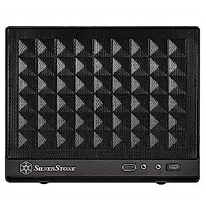 SilverStone Technology SUGO SG13, Type-C Port, Ultra Compact Mini-ITX Computer Case with Mesh Front Panel, Black, SST-SG13B-C