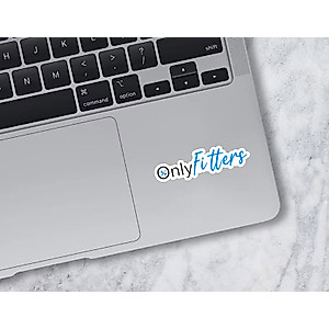 Miraki Only Fitters Sticker, Lay Pipe Hard Hat Stickers, Blue Fitter Stickers, Water Assitant Die-Cut Vinyl Hard Hat Stickers Decals for Laptop Phone Kindle Journal Water Bottles, Fitters Stickers
