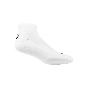 ASICS Cushion Quarter Sock (Pack of 3), X-Large, White
