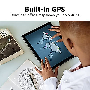 Justethan Android Tablet, Upgraded Google Certificated 10 inch Tablet with Octa-Core, 32GB Storage can be expanded to 128GB, 13MP+5MP Dual Camera, 1280x800 IPS HD Display, Latest Model 2023, Black