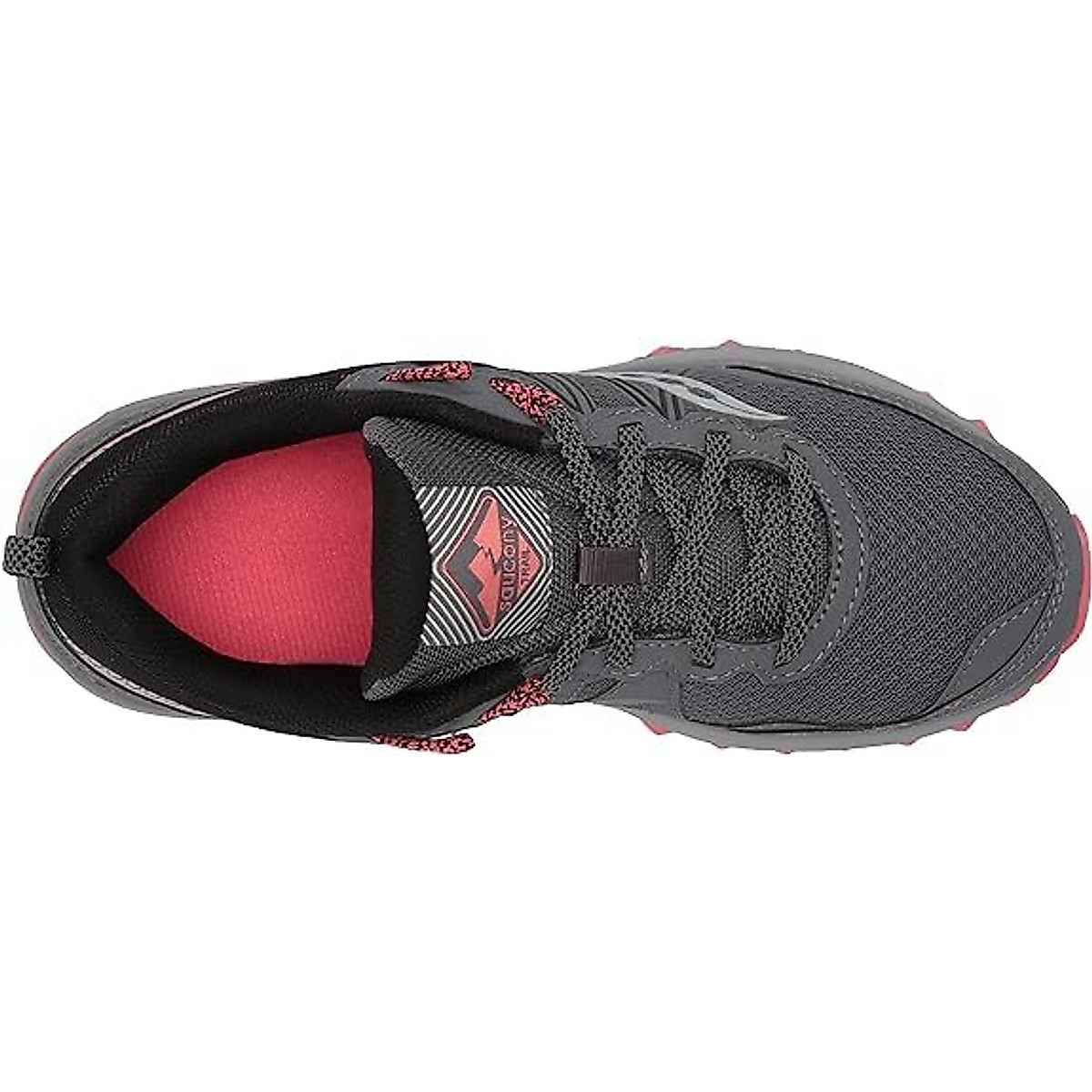 Saucony Women's Excursion TR14 Running Shoe, Charcoal/Coral, 8.5 W US