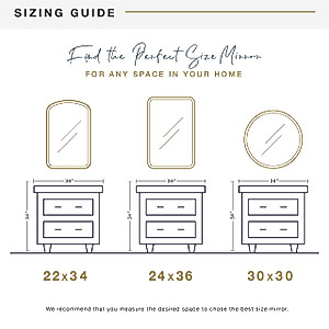 MCS 24x36 Large Wall Mirror, Natural Woodgrain Solid Wood Frame with Braided Seagrass Detail, Vertical & Horizontal Coastal Mirror for Bathroom, Bedroom & Livingroom