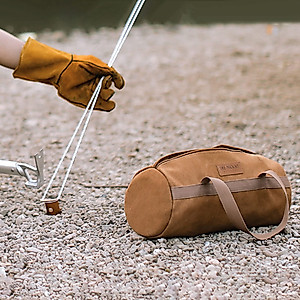 loensy Tent Stakes Storage Bag Multifunctional Large Capacity Bags Case for Camping