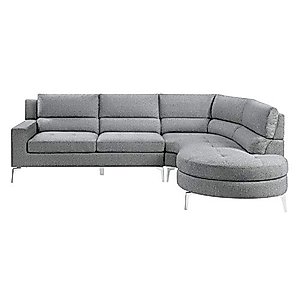 Lexicon Bonita Upholstered Sectional in Gray