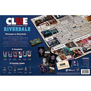 CLUE: Riverdale Board Game | Features Popular Characters and Locations from The CW TV Show Riverdale | Official Riverdale Merchandise | Artwork from Riverdale Seasons | Themed Clue Game