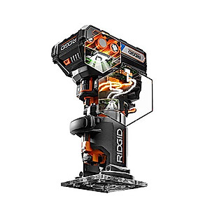 18-Volt OCTANE™ Cordless Brushless Compact Fixed Base Router with 1/4 in. Bit, Round and Square Bases, and Collet Wrench