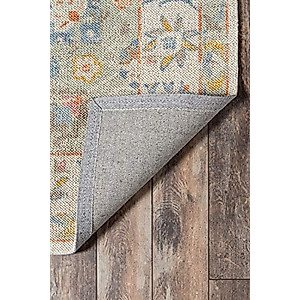 Momeni Anatolia Area Rug, 3 ft 3 in x 5 ft, Light Blue