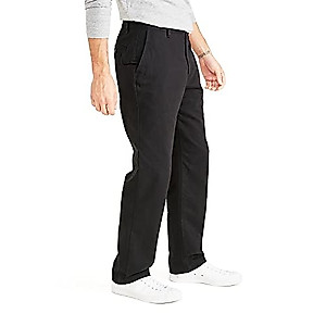 Dockers Men's Classic Fit Perfect Chino Pant, Mineral Black (Waterless), 44W x 30L