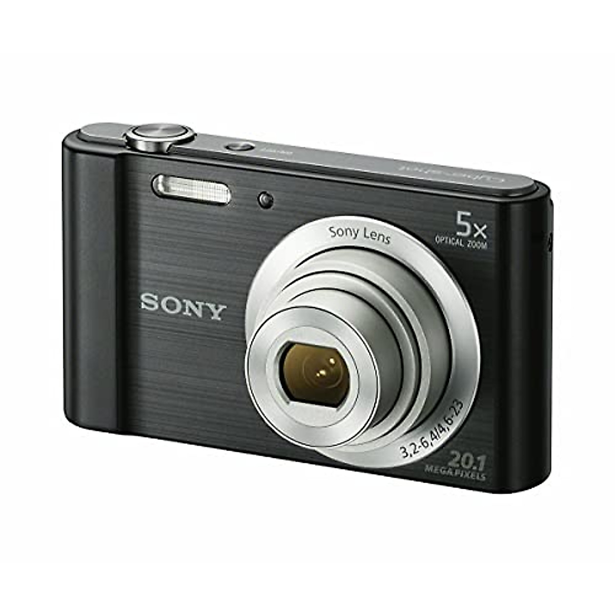 Sony Cyber-Shot W800 Compact Digital Camera (Black) with Lowepro Santiago 20 II Case and 32GB SD Card Bundle (3 Items)