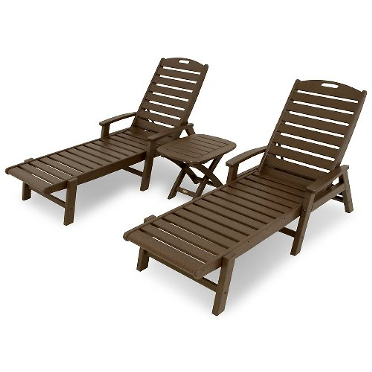 Trex Outdoor Furniture Yacht Club Stackable Chaise Lounger with Arms, Vintage Lantern