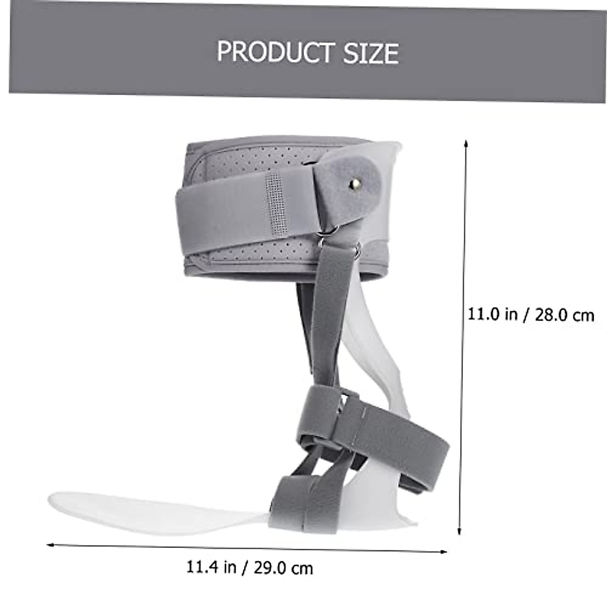 LALAFINA Foot Valgus Immobilizer Plantar Fasciitis Splint White Stand Adjustable Stand Feet Drop Brace Leg Brace for Men Plantar Fasciitis Night Splint Pvc White Foot Valgus Corrector Tool