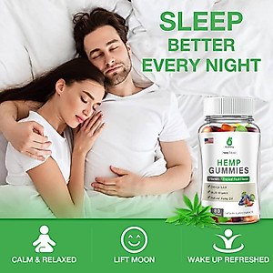 Hemp Gummies 2 Packs - 100% Natural Organic Hemp Gummy Extra Strength High Potency with Pure Hemp Oil Extract Vegan Edible Bear Candy Made in US