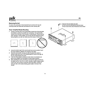 Polk Ultramarine P1 App Ready|Bluetooth| Waterproof Marine Stereo, 4.3" Color TFT Display, 200 Watts Maximum Power Handling (50W x 4), Compatible with iPod/iPhone via Bluetooth (Renewed)