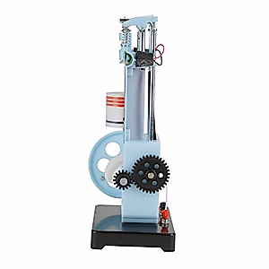 YWBL-WH 4 Stroke Diesel Hand Crank Model, Diesel Engine Combustion Engine Model Physics Mechanics Experiment Teaching Instrument, Poster Mockup