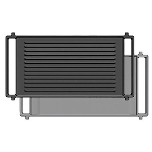 Upgraded WB31X24998 WB31X24738 Griddle Replacement Parts for ge Stove, Heavy Duty Cast Iron Reversible Griddle/Grill Combo Compatible With ge Stove Griddle（Not Universal）,One tray-1 Year Warranty