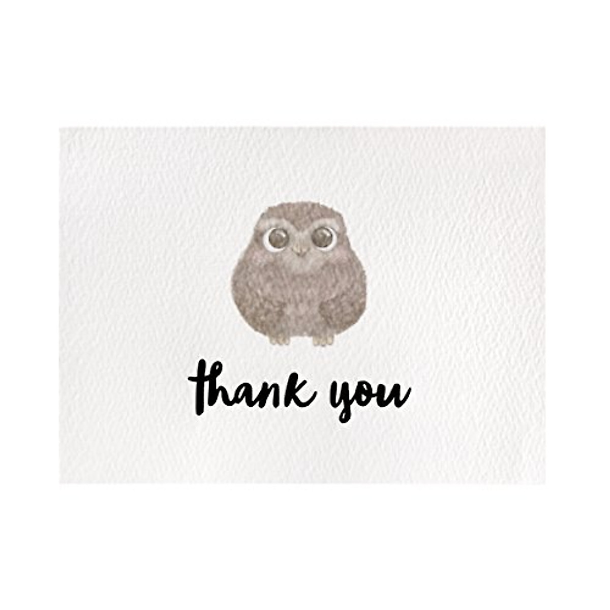 Cute Woodland Animal Thank You Cards and Gray Self Seal Envelopes 36 Pack - Opie's Paper Company