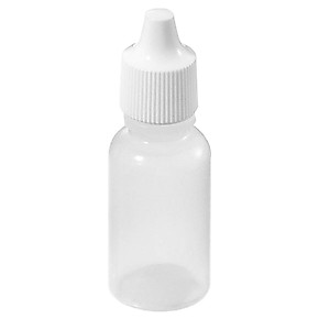 10 Pcs 30ml LDPE Plastic Squeezable Eye Liquid Dropper Bottles with Childproof Cap