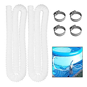 Swimming Pool Replacement Hose, Replacement Hose for Above Ground Pools, Filter Pump Hose 1.25" Diameter for Pump Models（330 GPH, 530 GPH, 1,000 GPH） (2PCS)…