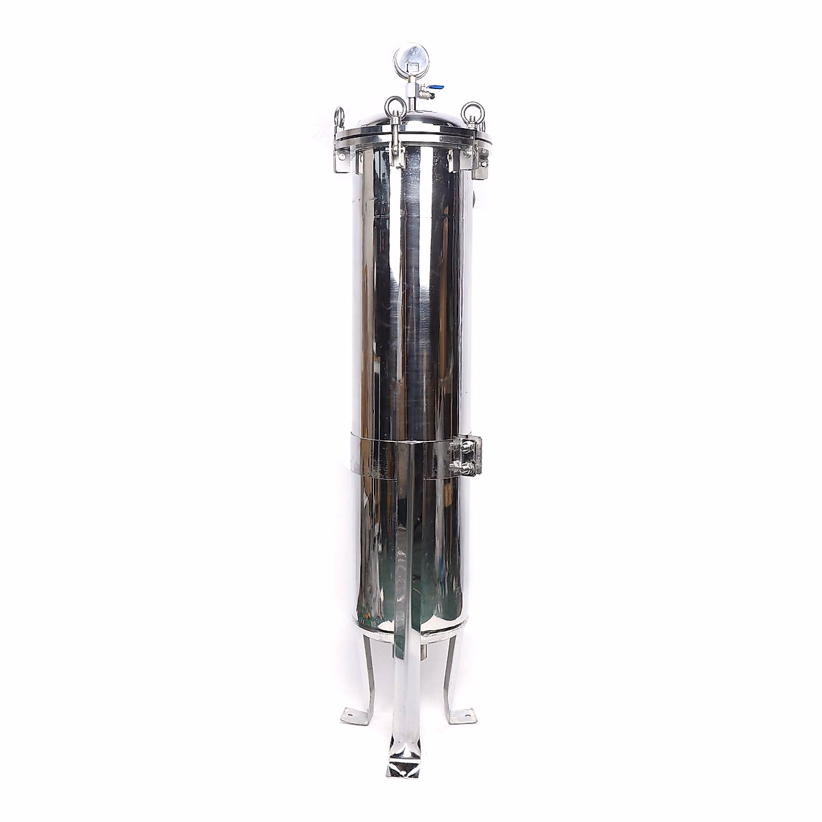304 Stainless Steel Bag Filter with Pressure Gauge Good Sealing Quick Opening Bag Filter for Industrial (#2)
