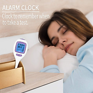 Digital Basal Thermometer for Ovulation Tracking, +/-0.09F Accuracy,60 Days of Memory for Easily Tracking Ovulation, Alarm Clock Alert, Switchable Celsius/Fahrenheit