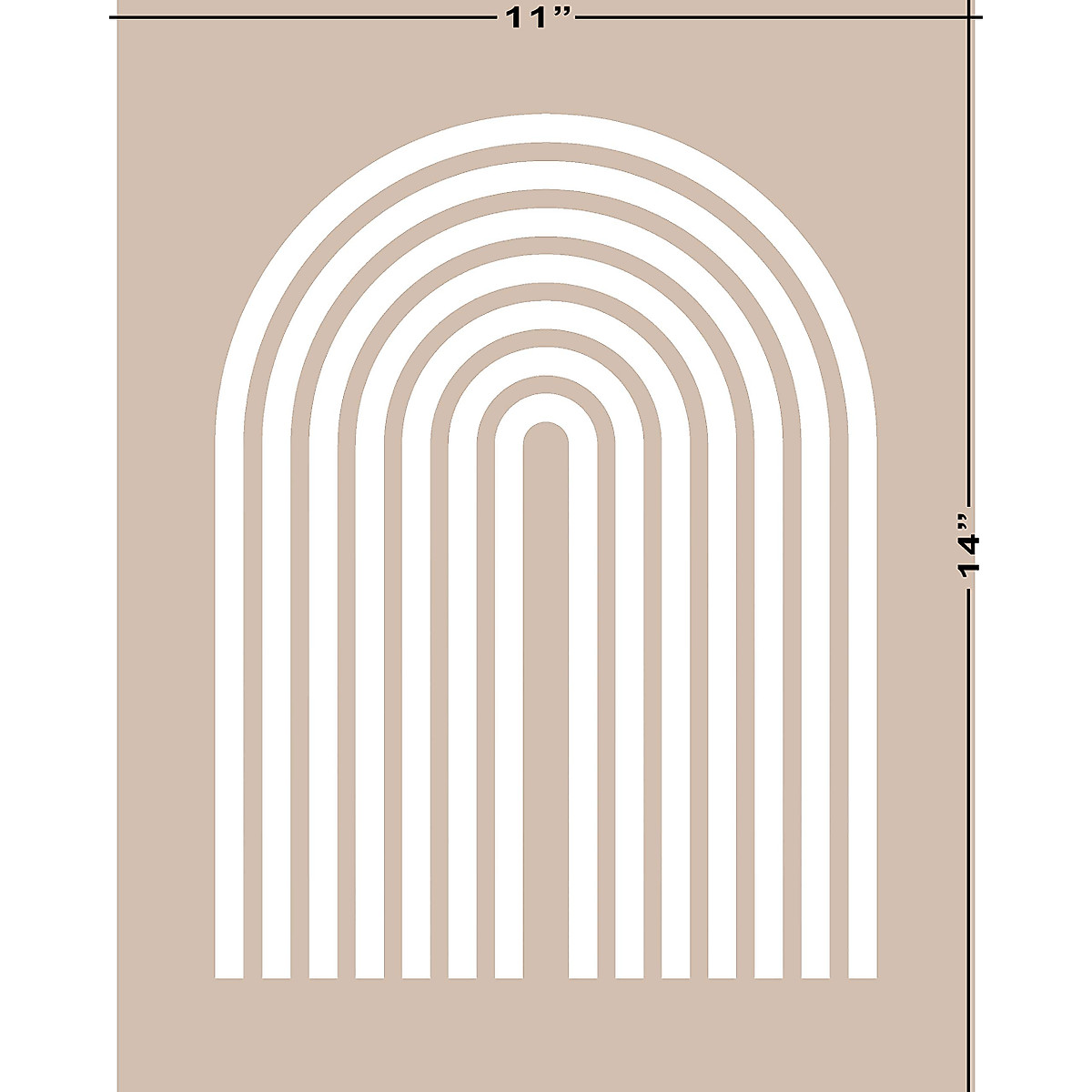 Abstract Geometric Sun & Rainbow Wall Art - Set of 2-11x14" UNFRAMED Prints - Modern, Minimal, Mid Century Modern Decor - Scandinavian, Bauhaus, Boho Wall Decor