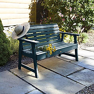 highwood Weatherly Garden Bench, 4 Feet, Nantucket Blue