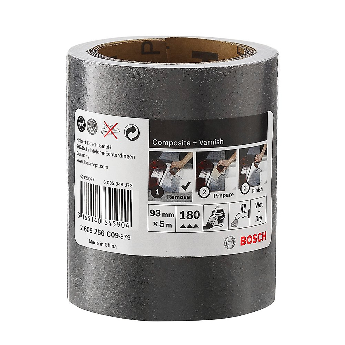 Bosch 2609256C09 93 mm x 5 m Sanding Roll