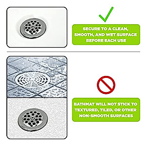 Ginsey Disney Mickey Mouse Summer Fun Decorative Bathtub Mat for Kids' Bathroom Decoration, Blue, Standard Tub Size