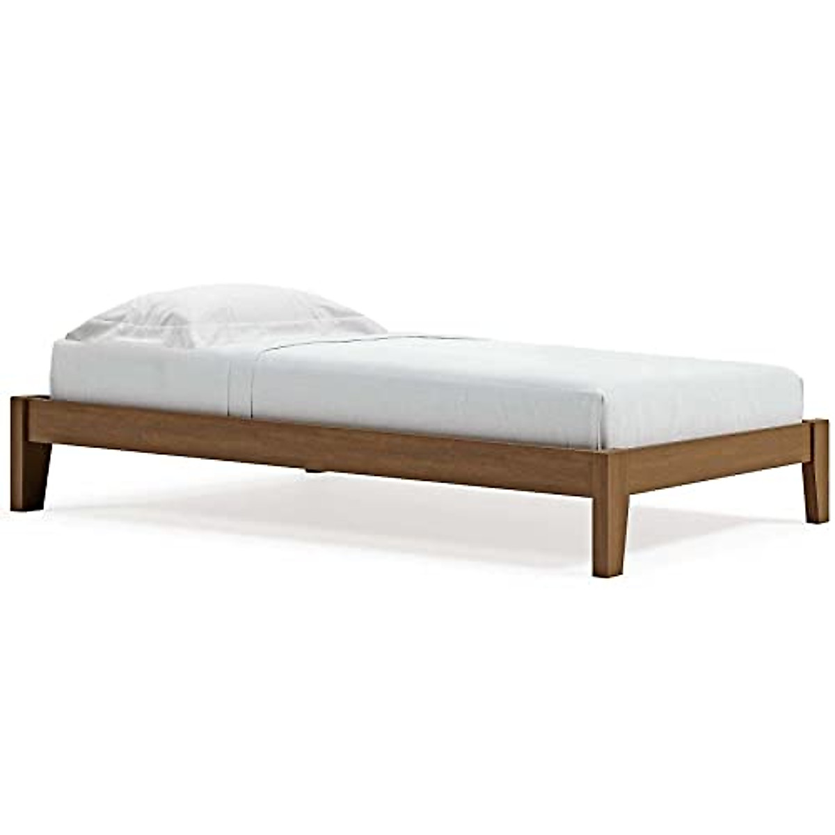 Signature Design by Ashley Tannally Modern Wood Youth Platform Bed Frame, Twin, Light Brown