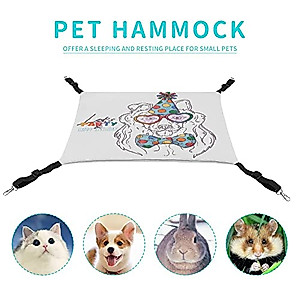 Collie.Sk.16 Pet Hammock Bed Guinea Pig Cage Hammock Small Animal Hanging Bed for Ferret, Chinchilla, Puppy and Other Small Animals