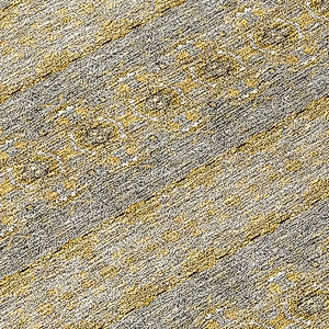 Addison Rugs Chantille ACN615 Gold 9' x 12' Indoor Outdoor Area Rug, Easy Clean, Machine Washable, Non Shedding, Bedroom, Living Room, Dining Room, Kitchen, Patio Rug