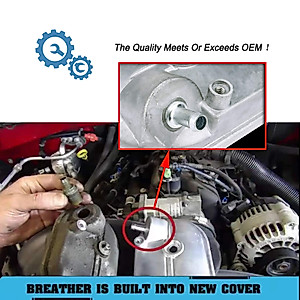 ONER AUTO PARTS Driver Side Valve Cover with Gasket & Bolts Compatible with 1999-2008 Cadillac Escalade, Chevy Silverado, Suburban, Tahoe, Trailblazer, GMC Sierra, Yukon, Replace# 12570427 264-965