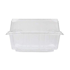 Karat FP-HC66PET-1C 6''X 6'' Pet Hinged Containers (Case of 500)