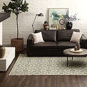 Mohawk Home Woodbridge Santa Ana Floral Printed Area Rug, 5'x8', Tan