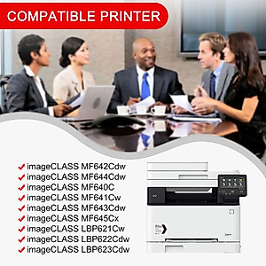 2-Pack 054 3024C001 Black Toner Cartridge High Yield Compatible CRG054 054 Replacement for Canon imageCLASS MF642Cdw MF644Cdw MF640C MF643Cdw MF645Cx LBP621Cw LBP622Cdw LBP623Cdw Printer