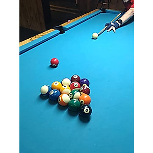 Votinu Custom Breathable Billiard Gloves for Left Hand - Quick Dry Comfortable 3 Finger Pool Glove for Billiards Snooker Carom Pool Extended Use (Blue-Left Hand, Large/X-Large)