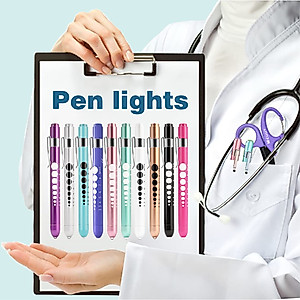 MEUUT 3 Pack Pen Lights for Nurses with 6 Batteries – Medical Penlights Nurse Accessories for Work, Perfect Nursing Student Essentials Medical Supplies for Nurses Doctors EMT Trauma