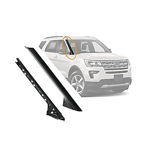Windshield Trim Molding A-Pillar Set, Compatible with 2011-2019 Ford Explorer,Front Outer & Inner Right Passenger BB5Z7803144AA BB5Z-7803136-AA BB5Z7803136BA BB5Z-7803144-AA 926-451 Window Accessories