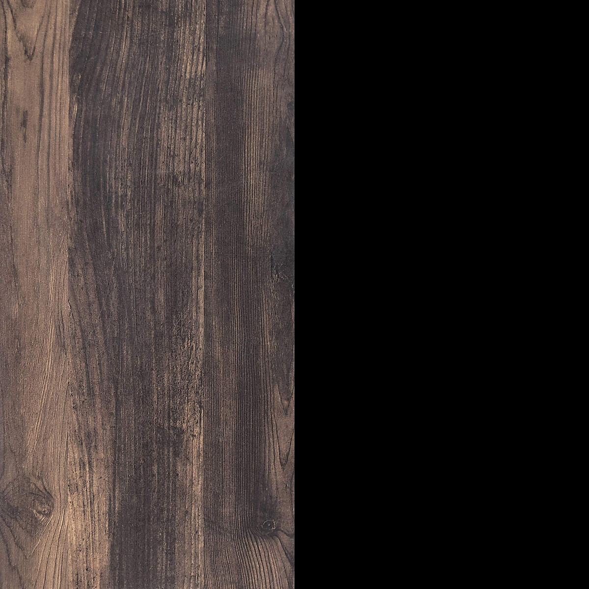 Nathan James Theo Industrial Bookshelf with Wood Drawers and Matte Steel Frame, 3-Shelf, Nutmeg/Black