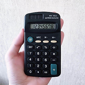 30 Pieces Pocket Size Mini Calculator Merkaunis Small Pocket Calculator Bulk Black Solar Battery Dual Powered Calculator Handheld Basic Calculators Mini Size for School Desktop Home Kids Office
