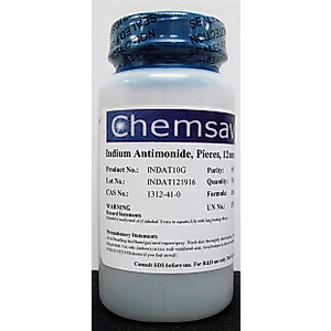 Indium Antimonide, Pieces, 12mm & Smaller, 99.99% (Metals Basis), 10g