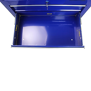 CuisinSmart Tool Chest,5 Drawers Multifunctional Tool Cart with Wheels,Metal Rolling Tool Cart Storage for Garage Workshop Warehouse Repair Shop,Blue