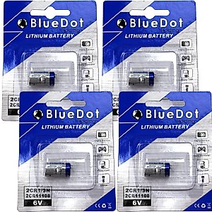 BlueDot Trading 2CR1/3N Lithium Cell Battery, 4 Count
