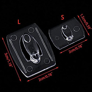 Yiexson Transparent Strong Self Adhesive Door Wall Hangers Kitchen Removable Hook Seemless G9F6 Adhesive Clamp Cable Bathroom Rack Hook