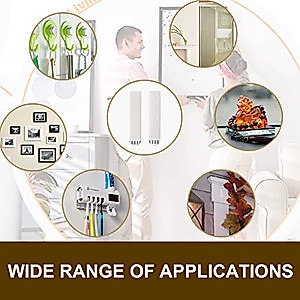 Ainiv 32-Pairs(64 Strips) Large Picture Hanging Strips Heavy Duty, Adhesive Hook and Loop Mounting Tapes Damage Free No Nails Picture Hangers for Frame Hanging Poster Strips Christmas Decorations